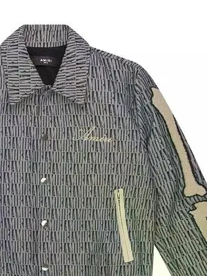 Amiri Jacquard Bones Bomber Jacket