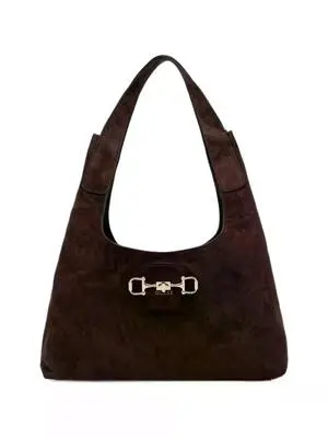 Guess Sunset Horsebit-detail Shoulder Bag - Brown