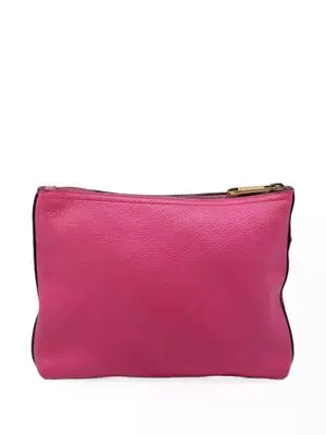 Gucci Logo-print Leather Clutch Bag