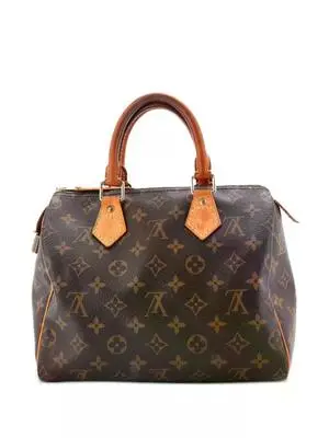 LOUIS VUITTON Speedy Handbag Monogram Canvas 25 Satchel - Brown