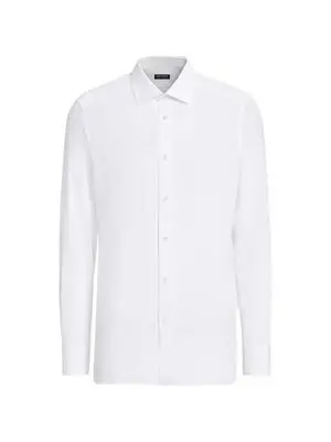 Zegna Spread-collar Shirt - White