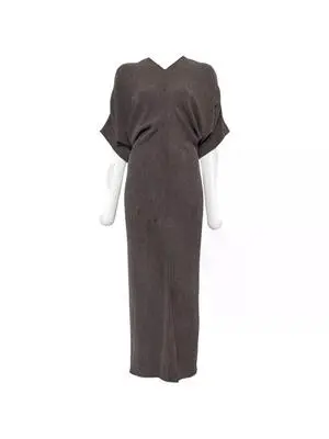 RAME Ribbed-knit Batwing-sleeve Maxi Dress