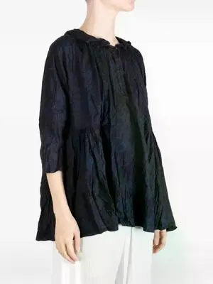 DANIELA GREGIS Floral-print Crinkled Shirt
