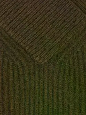 Dusan Ribbed V-neck Sweater