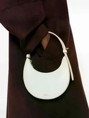 Furla Crescent-shaped Leather Tote Bag