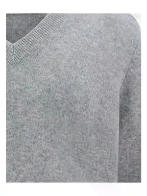 Brunello Cucinelli V-neck Cashmere Sweater - Grey