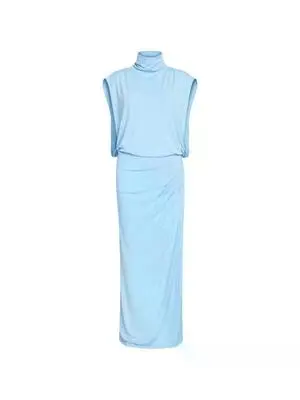 Simkhai Vale Draped Jersey Slim-fit Midi Dress