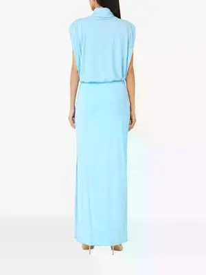 Simkhai Vale Draped Jersey Slim-fit Midi Dress