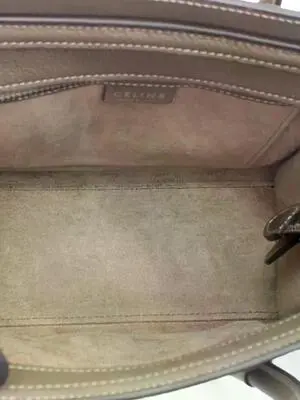 Celine 2000-2015 Nano Leather Luggage Tote Satchel