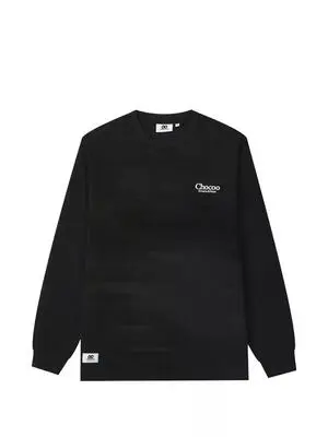CHOCOOLATE Waffle-knit Logo-print Sweater - Black