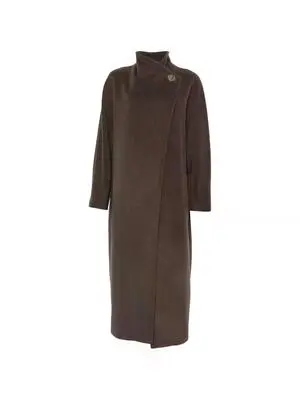 RAME Button-fastening Long-sleeve Coat - Brown
