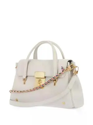 Thom Browne Small Bolton Grained Leather Tote Bag