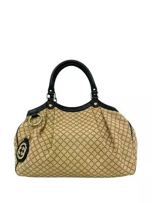 Gucci 2000-2015 Medium Diamante Canvas Sukey Tote Bag