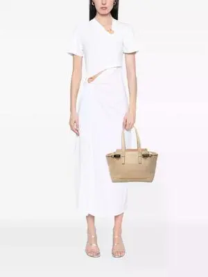 FERRAGAMO 2000-2026 Medium Leather Gancini Verve Tote Bag