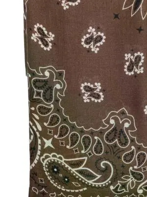 MC2 SAINT BARTH Foulard Maxi Paisley-print Frayed Scarf