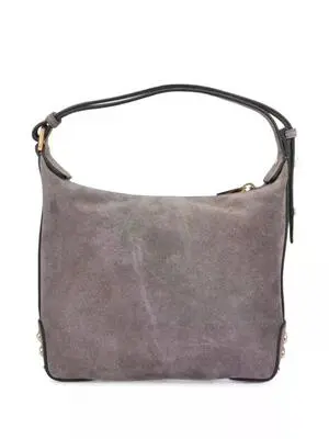 TOD'S Metal-dots Mini Bag In Suede - Grey