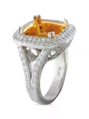 LB EXCLUSIVE Diamond Halo Ring - Silver