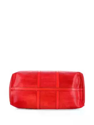 LOUIS VUITTON Keepall Bag Epi Leather 50 Travel Bag - Red