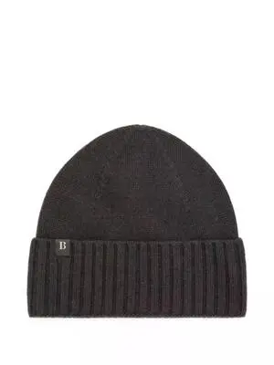 Boggi Milano Beanie In Wool Blend - Brown