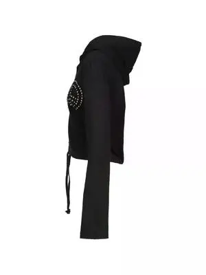 POST ARCHIVE FACTION Studded Hooded Cardigan