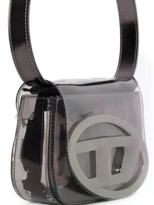 DIESEL® 1dr-iconic Shoulder Bag In Transparent Tpu - Grey