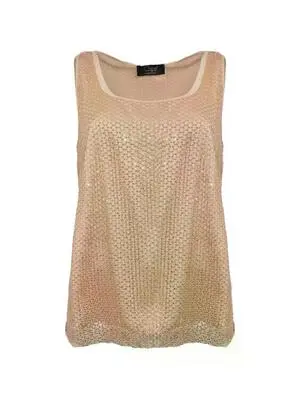 CLIPS Sequin-embellished Sleeveless Tank Top