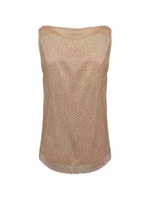CLIPS Sequin-embellished Sleeveless Tank Top