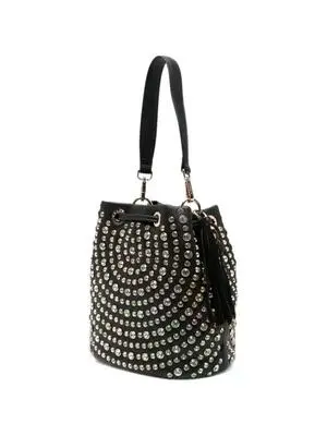 LA CARRIE Andromeda Crystal-embellished Bucket Bag