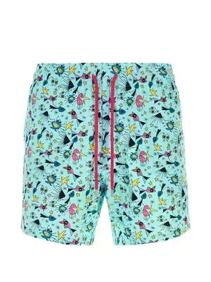 Alanui Moorise Printed Swim Shorts - Blue