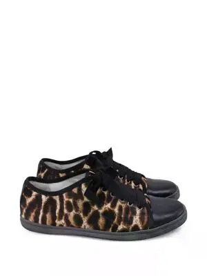 LANVIN Leopard-print Low-top Sneakers