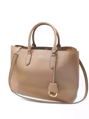 Ralph Lauren Marcy Leather Satchel Bag - Neutrals