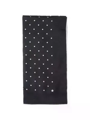 Destin Polka-dot Scarf - Black