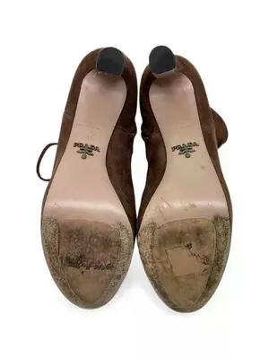 Prada Lace-up Platform Boots