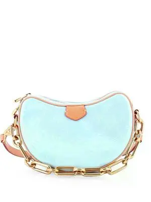 LOUIS VUITTON Croissant Nm Handbag Monogram Vernis Pm Crossbody Bag - Blue