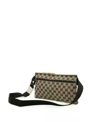 Gucci 2000-2015 Gg Canvas Double Pocket Belt Bag
