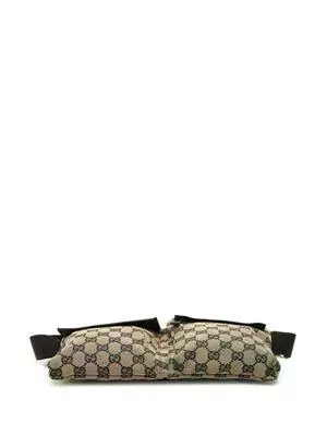 Gucci 2000-2015 Gg Canvas Double Pocket Belt Bag