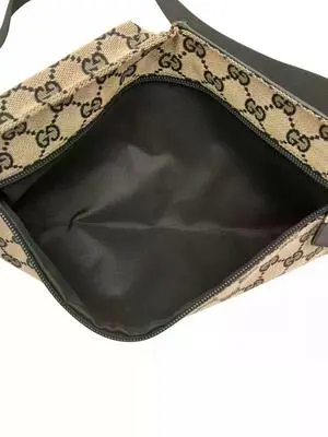 Gucci 2000-2015 Gg Canvas Double Pocket Belt Bag