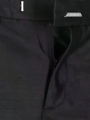 DONDUP Shantung Pressed-crease Flared Trousers
