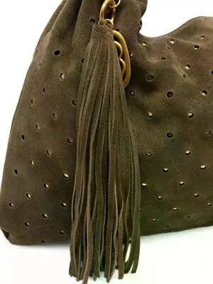 LA CARRIE Perforated Stud-embellished Tote Bag