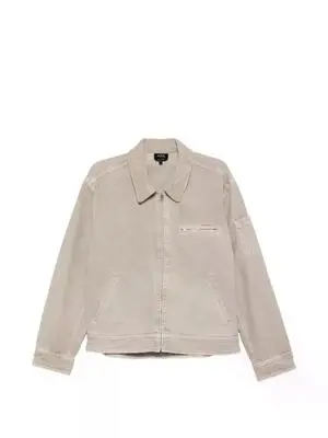 A.p.c. Zip-up Corduroy-collar Jacket