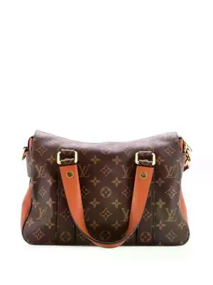 LOUIS VUITTON Manhattan Nm Handbag Monogram Canvas With Leather Satchel
