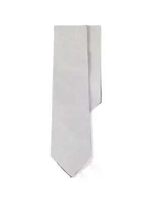Boggi Milano Formal Tie Jacquard Structured Silk - Grey