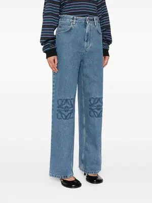 Loewe Anagram Baggy Jeans - Multicolor