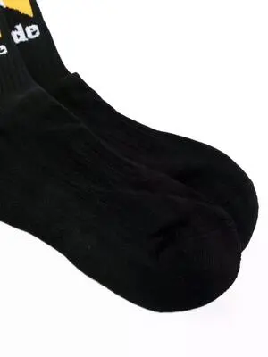 Rhude Logo-intarsia Moonlight Socks