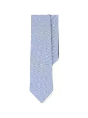 Boggi Milano Formal Tie Jacquard Structured Silk - Blue