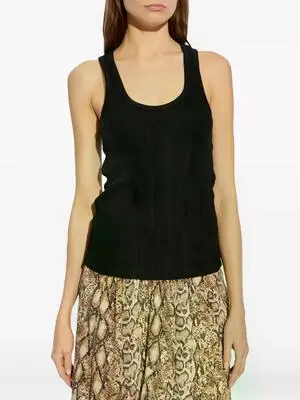 Isabel Marant Étoile Ribbed Logo-embroidered Top