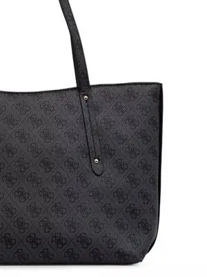 Guess Brenton Monogram-print Tote Bag - Grey