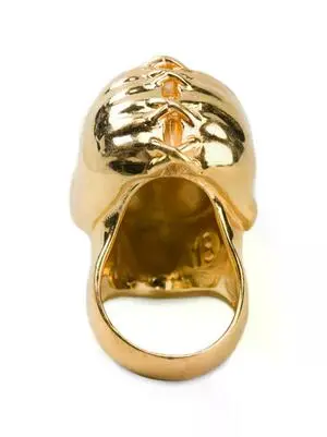 Alexander McQueen Skull Crystal-embellished Ring - Gold