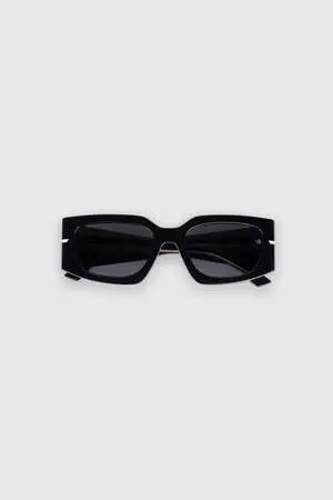Victoria Beckham Rectangular Acetate Frame - Black