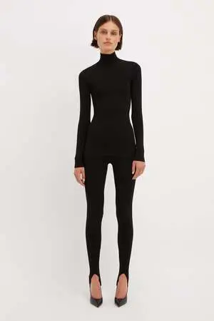 Victoria Beckham Polo Neck Knitted Top